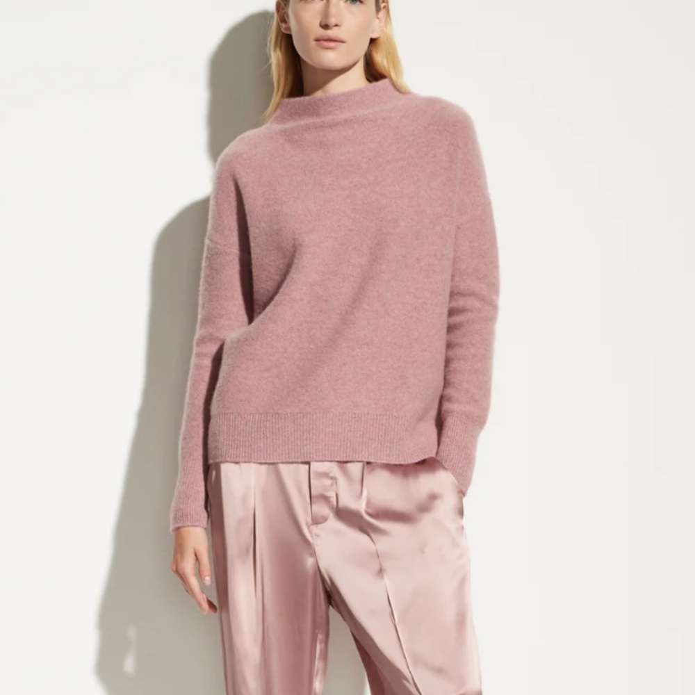 Vince Plush Cashmere Funnel-Neck Sweater Women's Size… - Gem
